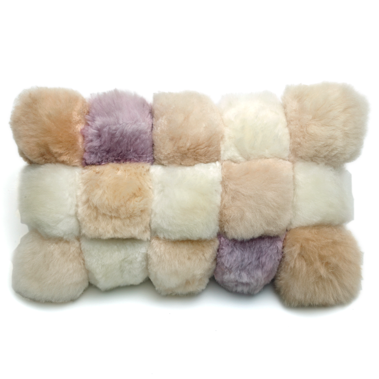Alpaca Colorblock Pillow Chiclet Lavender – Intiearth